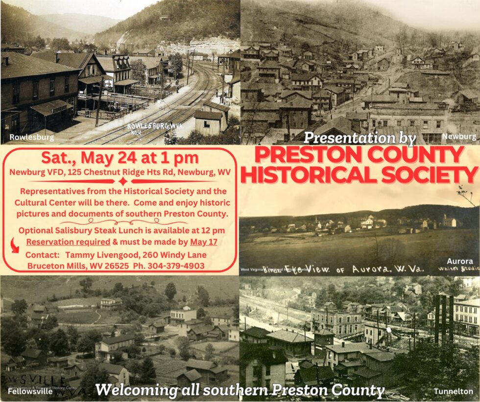 PRESTON COUNTY HISTORICAL SOCIETY PRESENTATION - Visit Mountaineer Country