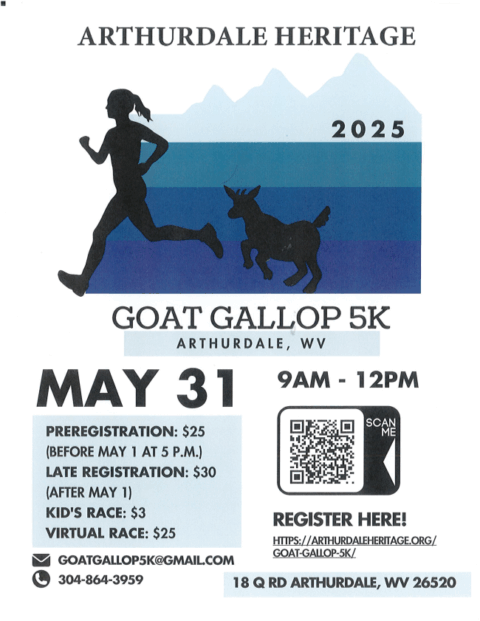 Goat Gallop 5k - Visit Mountaineer Country
