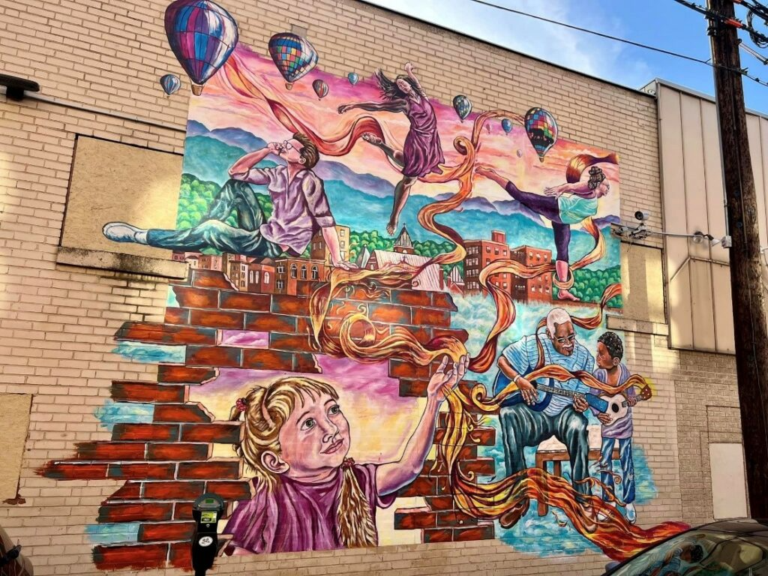 Golden Wind Mural - Visit Mountaineer Country